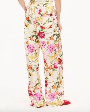 Kenzo Floral Print Drawstring Pants - Off White