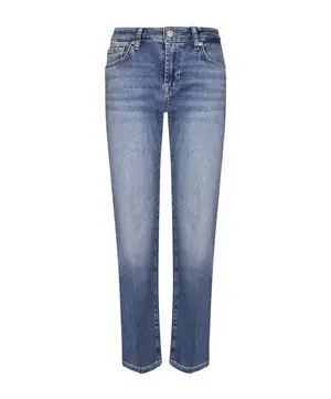 7 For All Mankind Tailored Denim Trousers With Belt Loops