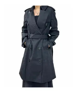 Burberry Double Breasted Belted Trench Coat