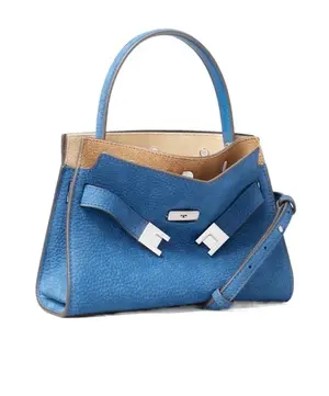 Tory Burch Lee Radziwill Tote Bag - Bright Blue