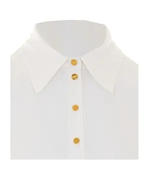Elisabetta Franchi Buttoned Long-sleeve Bodysuit Top
