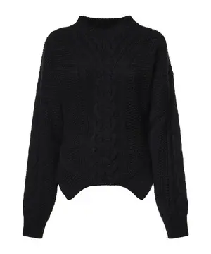 DONDUP Cable-knit Wool Sweater - Black