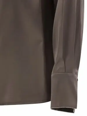Peserico Stretch Shirt With Concealed Placket