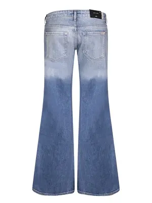 7 For All Mankind Low-rise Flared Jeans - Blue