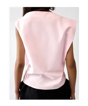 Jacquemus The Drap Asymmetric Top - Light Pink