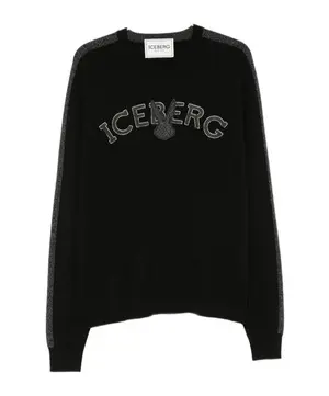 Iceberg Logo Sweater - Black