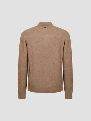 Herno Button-up Sweater With Ribbed Edges