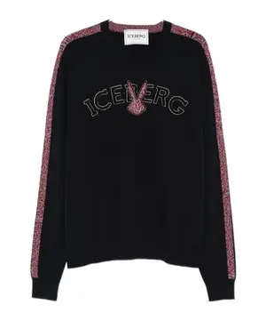 Iceberg Logo Sweater - Black