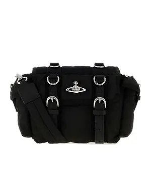 VIVIENNE WESTWOOD Rocky Satchel Shoulder Bag - Black