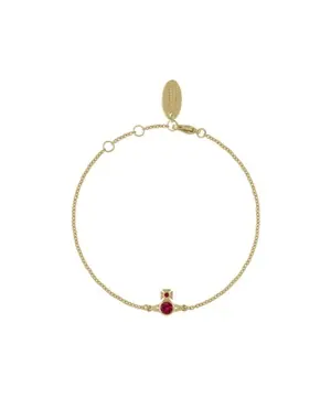 VIVIENNE WESTWOOD London Orb Crystal-embellished Bracelet - Golden
