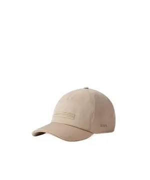 Zegna Light Taupe Microfiber Motorin Baseball Cap - Light Brown