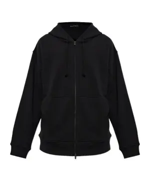 Yohji Yamamoto Zip-up Hoodie - Black