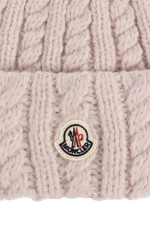 Moncler Logo Patch Knitted Beanie
