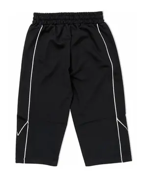 MSGM Casual Pants With Drawstring Waist And Striped Sides