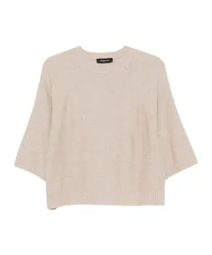 Fabiana Filippi Sequin-embellished Knit Top - Beige