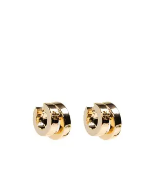 Tory Burch Logo Hoop Earrings