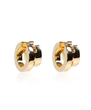 Tory Burch Logo Hoop Earrings