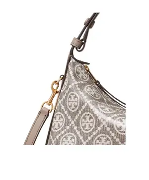 Tory Burch T Monogram Mellow Shoulder Bag - Charcoal