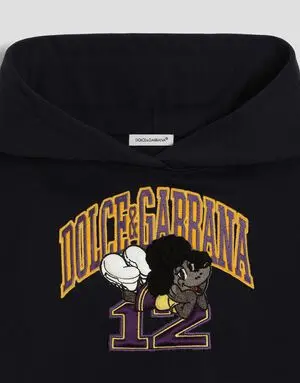 Dolce & Gabbana Fleece Dress With Patch