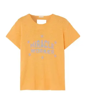 MOTHER Linen-blend Jersey T-shirt