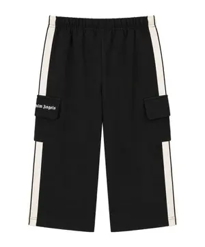 Palm Angels Logo-print Side-stripe Cargo Pants