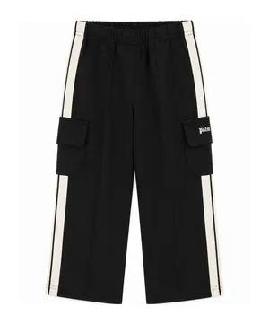 Palm Angels Logo-print Side-stripe Cargo Pants