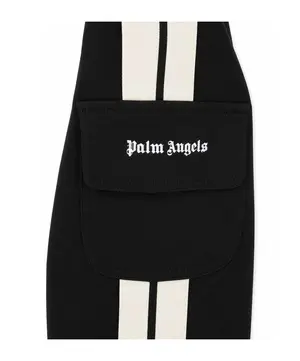 Palm Angels Logo-print Side-stripe Cargo Pants