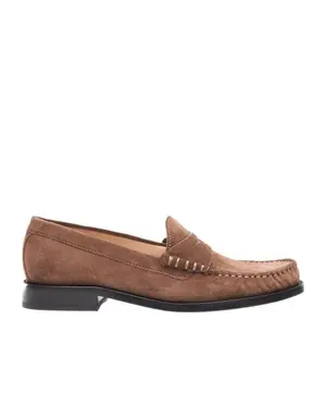 STUART WEITZMAN Lottie Loafer Flat Block Heel - Cigar