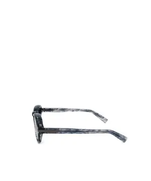 Zegna Geometric Full Rim Round Frame Sunglasses