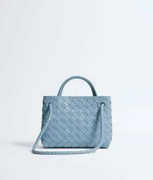 Bottega Veneta Mini Andiamo Top Handle Bag - Mineral