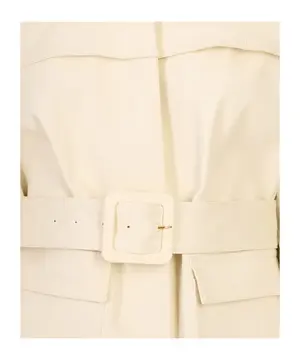Fabiana Filippi Belted Casual Jacket With Classic Collar