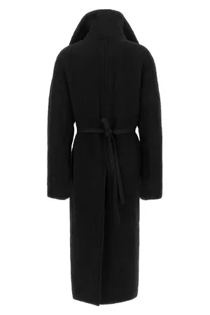 Rick Owens Dracucollar Belted Coat - Black