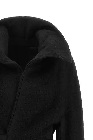 Rick Owens Dracucollar Belted Coat - Black