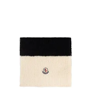 Moncler Logo Scarf - Black
