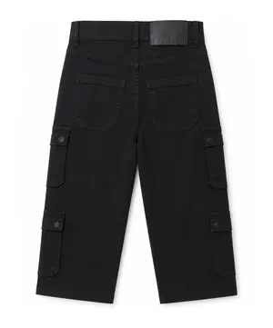 MSGM Logo-embroidered Cargo Pants - Black