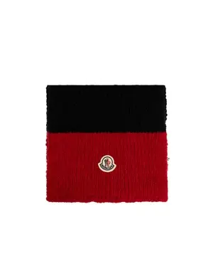 Moncler Ribbed Knit Scarf - Red