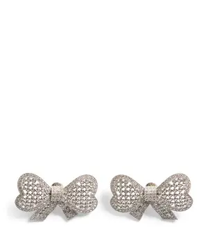 Valentino Garavani Embellished Trop Chou Stud Earrings