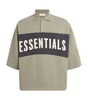 Fear Of God Cropped Relaxed Polo Shirt - Green