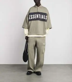 Fear Of God Cropped Relaxed Polo Shirt - Green