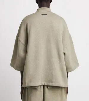 Fear Of God Cropped Relaxed Polo Shirt - Green