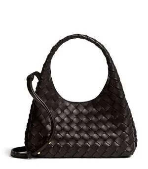 Bottega Veneta Baby Leather Campana Shoulder Bag - Brown