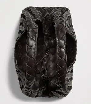 Bottega Veneta Baby Leather Campana Shoulder Bag - Brown