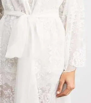 Rosamosario Silk Lace Robe