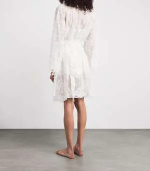 Rosamosario Silk Lace Robe