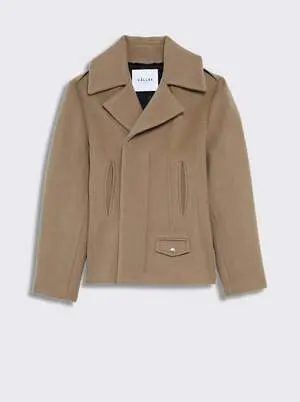 CALLAS MILANO Franke Wool-mix Melton Moto Jacket - Tan