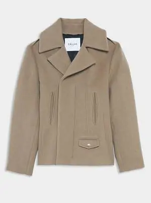 CALLAS MILANO Franke Wool-mix Melton Moto Jacket - Tan