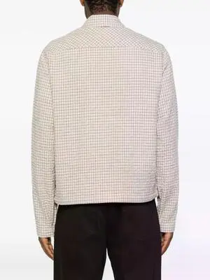 Moncler Check-pattern Zip-up Shirt