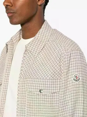 Moncler Check-pattern Zip-up Shirt