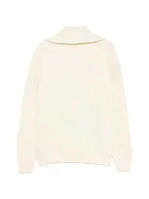 Moncler Ribbed-knit Half-zip Sweater