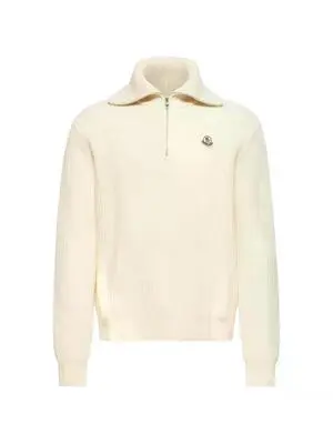 Moncler Ribbed-knit Half-zip Sweater